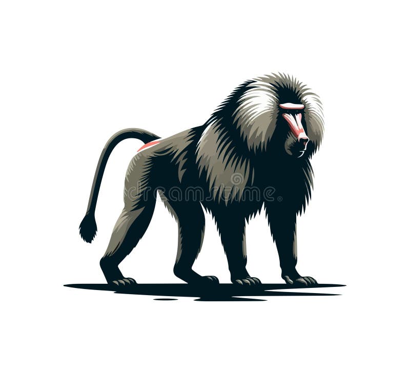 Baboon Logo Icon Vector Abstract Simple Stock Illustration ...