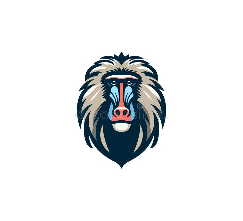Baboon Logo Icon Vector Abstract Simple Stock Illustration ...