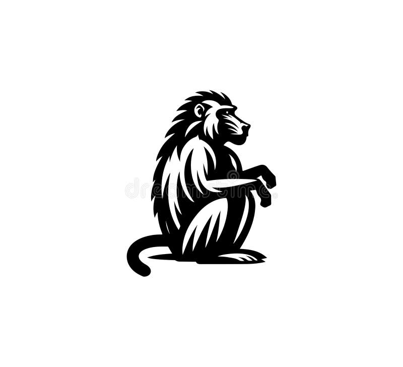 Baboon Logo Icon Vector Abstract Simple Stock Illustration ...
