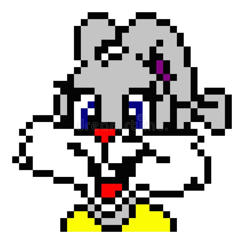 Babs bunny pixel art editorial stock image. Illustration of toons ...