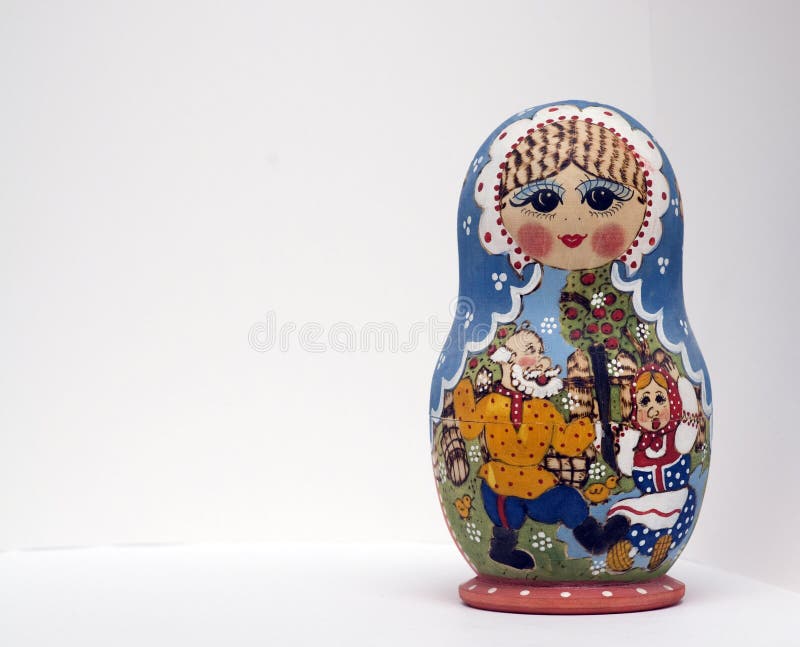 Babushka stock photo. Image of handcrafted, white, soviet - 12305742