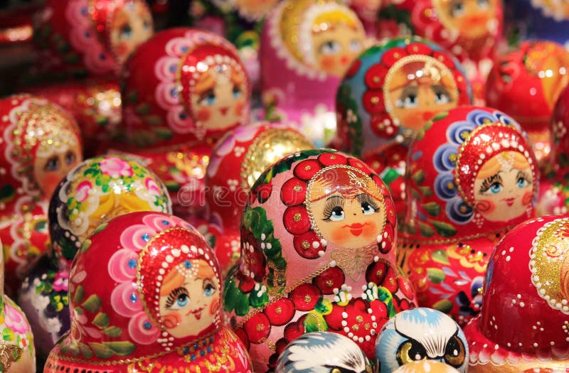 Babushka Russian Traditional Nesting Dolls Stock Image Image Of Nest