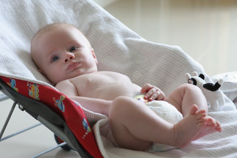 Baby-rocker stock image. Image of look, rocker, baby, hand - 255881