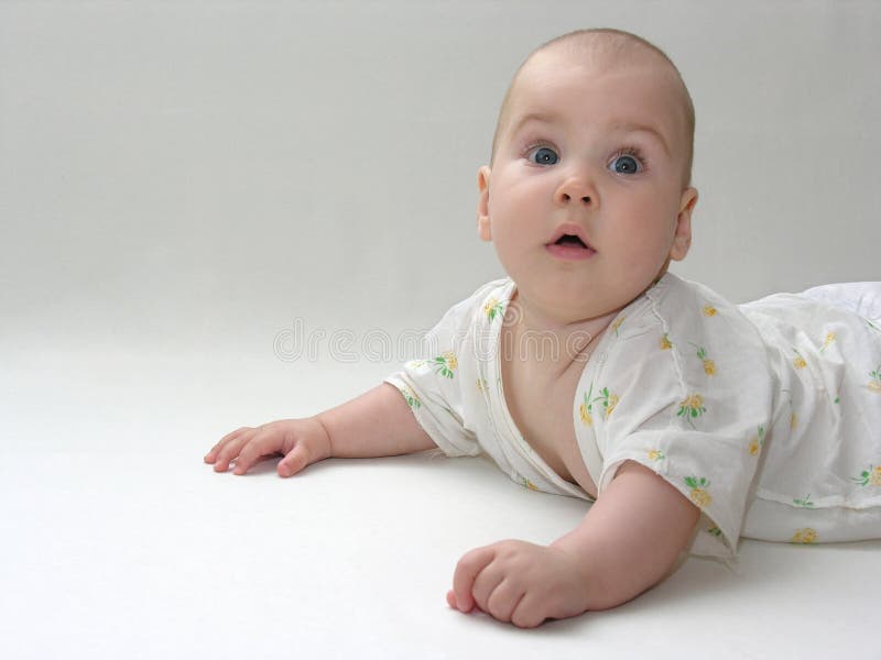 Baby think stock image. Image of gaze, people, high, baby - 409699