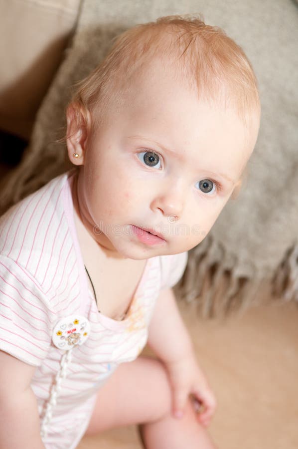 Baby stock photo. Image of happiness, beautiful, field - 12484208