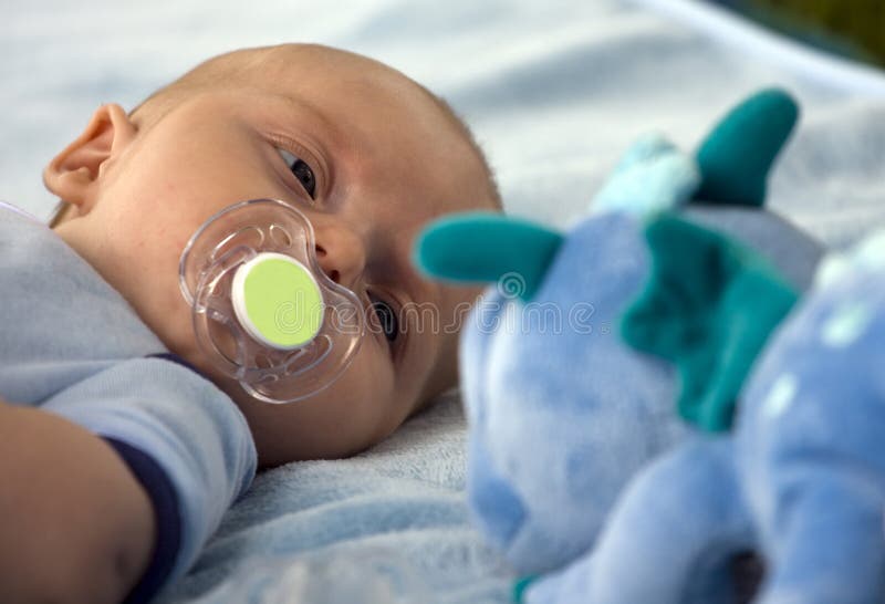 Baby stock photo. Image of baby, horizontal, comforter - 15613156