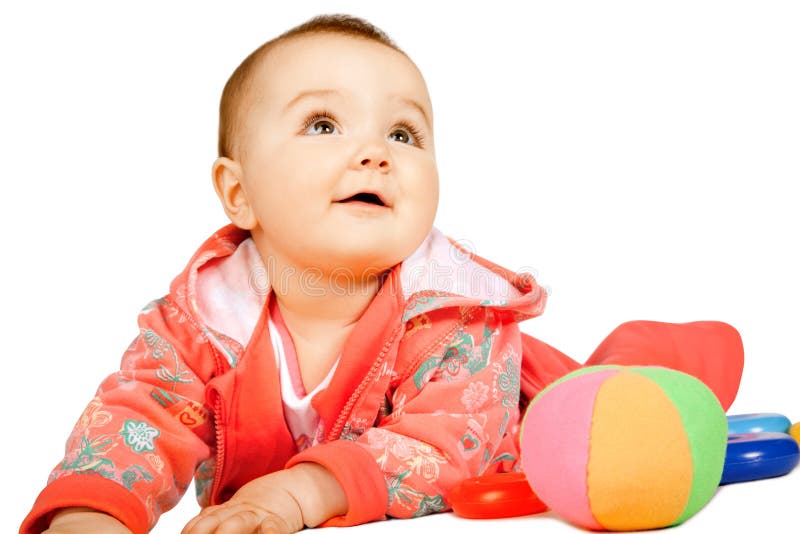 Baby stock afbeelding. Image of geïsoleerd, schoonheid - 16320087