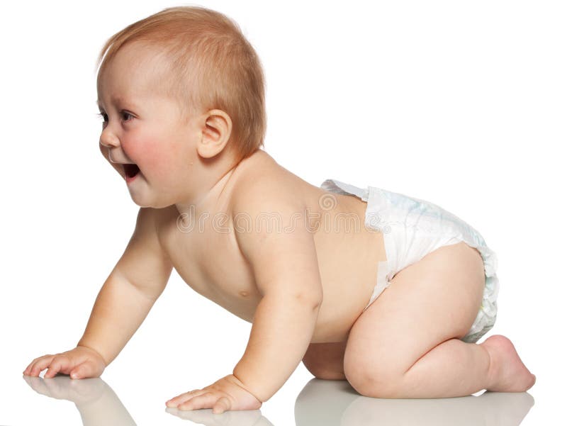 Baby Getting Out of the Tube Stock Photo - Image of human, creation ...