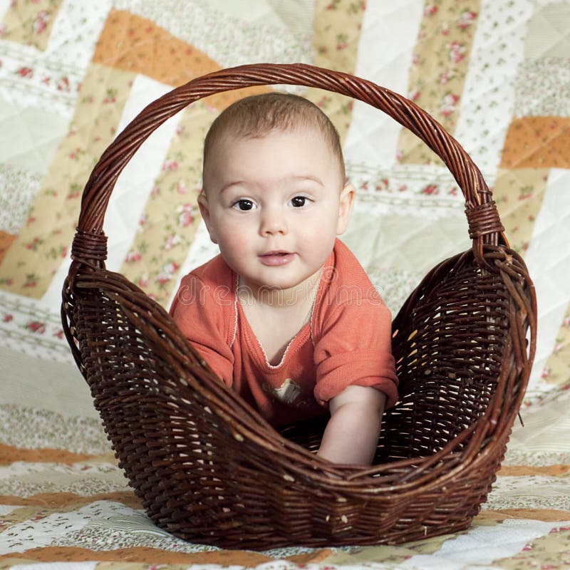Baby crawling stock image. Image of blanket, face, child - 10143987