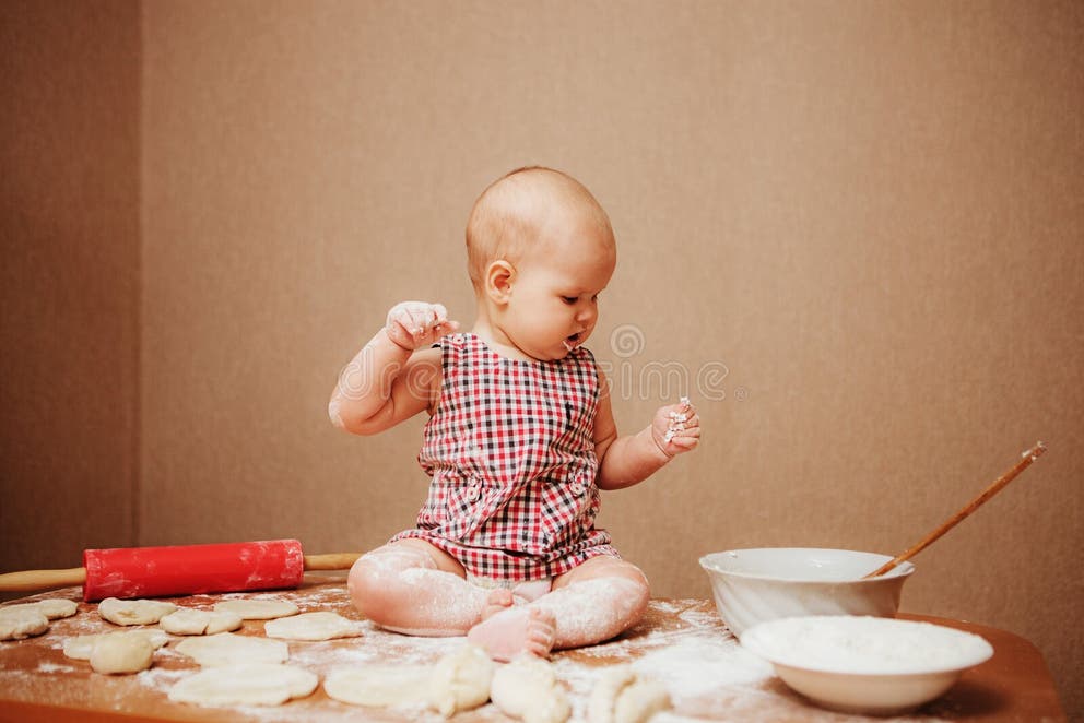 Baby. stock image. Image of cook, chef, little, cute - 38290283