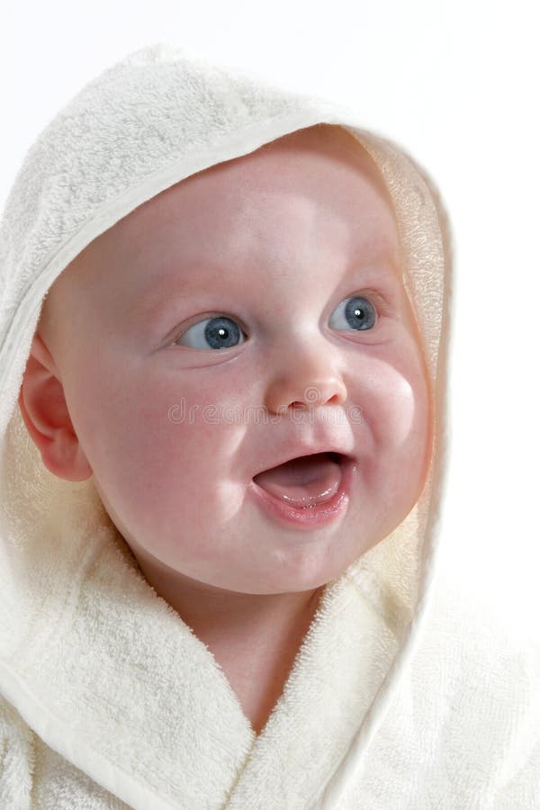 Baby stock photo. Image of white, baby, head, little, blanket - 560392