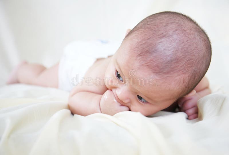 Baby stock image. Image of children, beautiful, head, delightful - 5879143