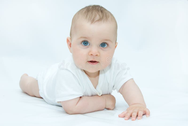 Baby stock image. Image of joyful, cheerful, cute, little - 6071903