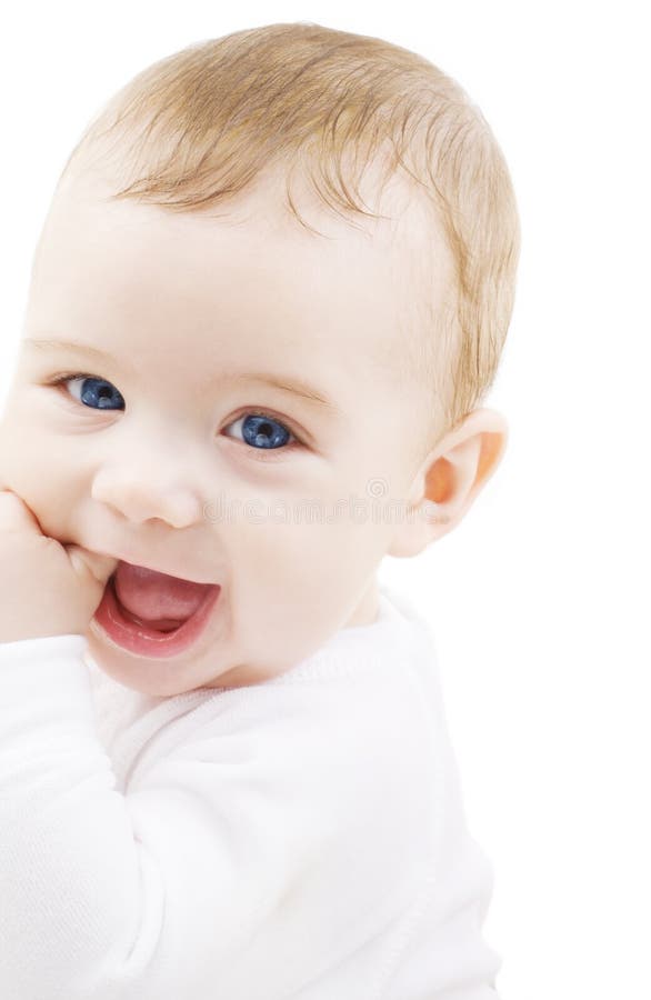 Sweet baby face smiling stock image. Image of beautiful - 16842911