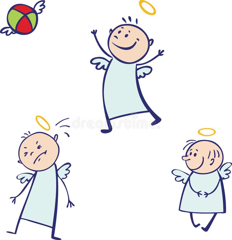 Curious Angels Stock Illustrations – 2 Curious Angels Stock ...
