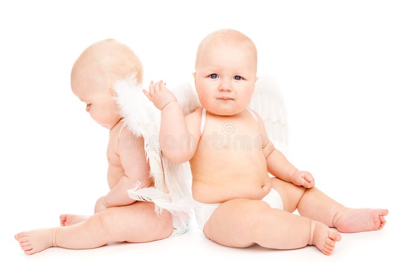 Chubby angels stock image. Image of surprised, girl, childhood - 15517565
