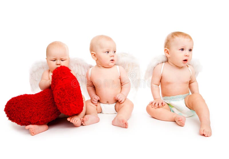 Chubby angels stock image. Image of surprised, girl, childhood - 15517565