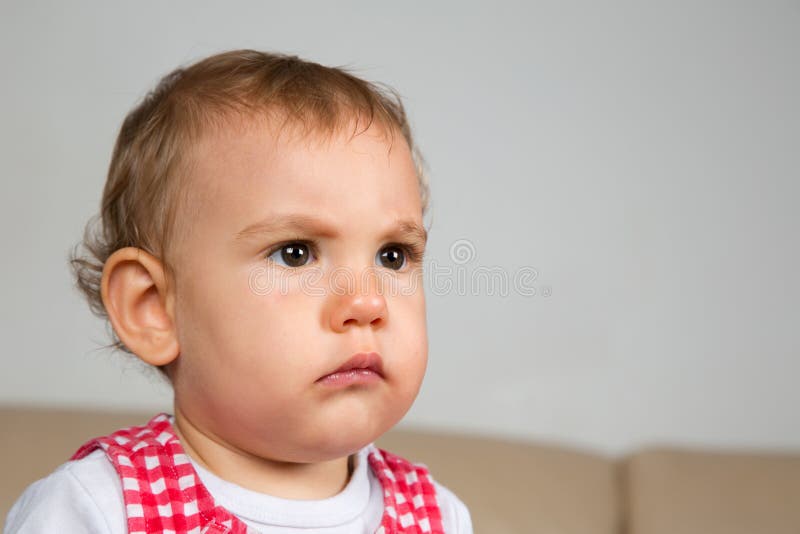 Baby is angry stock image. Image of innocence, sorrows - 34866381