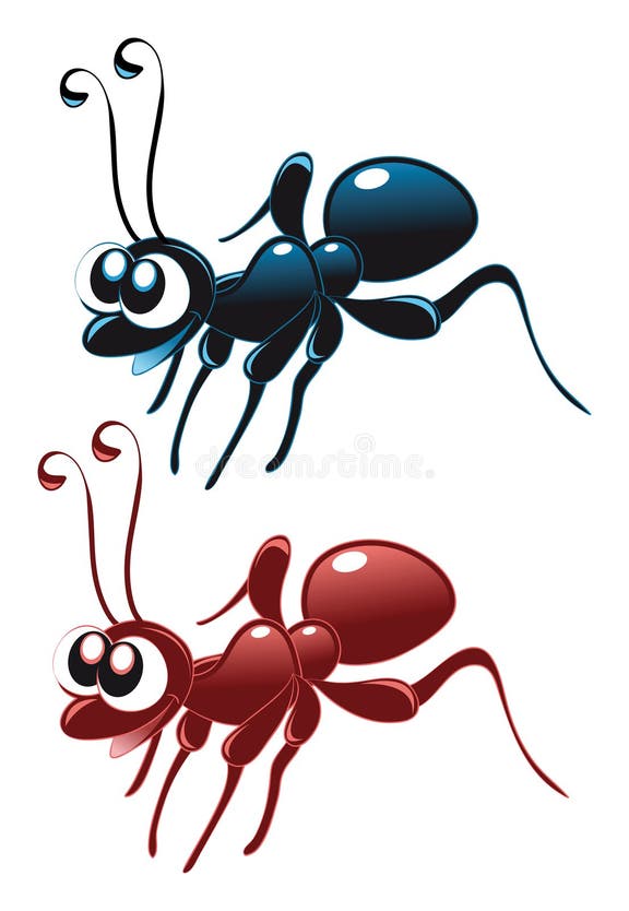 Baby Ant stock vector. Illustration of vector, black, funny - 7113689