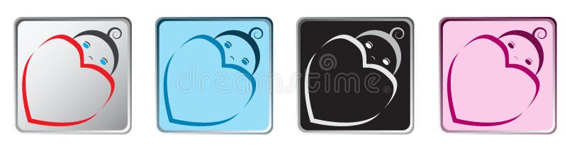 Baby App Icons stock illustration. Illustration of seal - 58890692