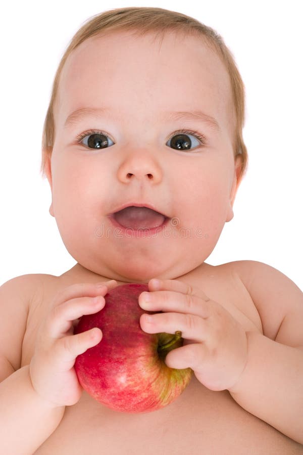 Baby With Apple Picture. Image: 3282735