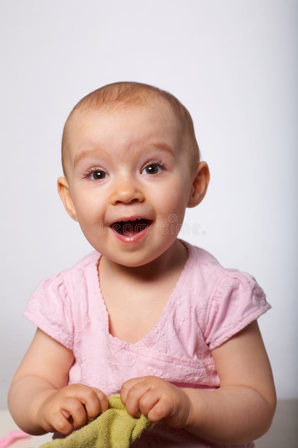 Baby with apple stock image. Image of healthcare, colorful - 4985827