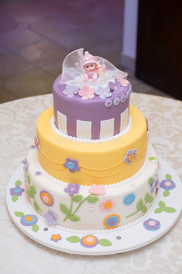 Baby art cake stock photo. Image of cake, flower, spring - 152829754