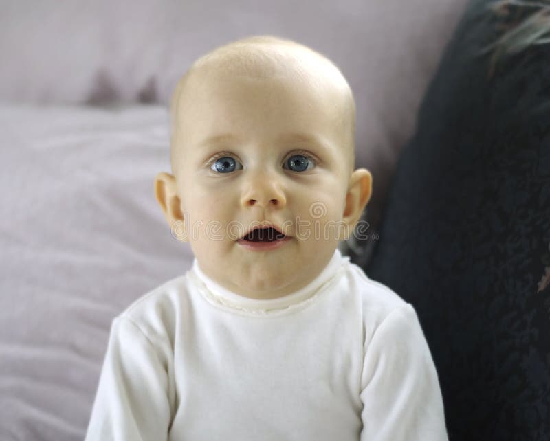Baby in awe stock photo. Image of face, daughter, female - 1603958