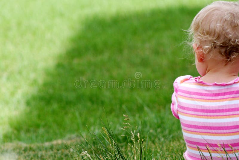 Baby Back stock photo. Image of special, hair, grass, adorable - 896816