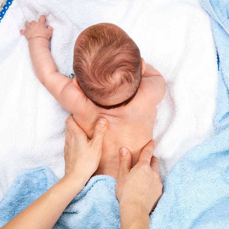 Baby back massage stock photo. Image of doctor, medical - 35477690