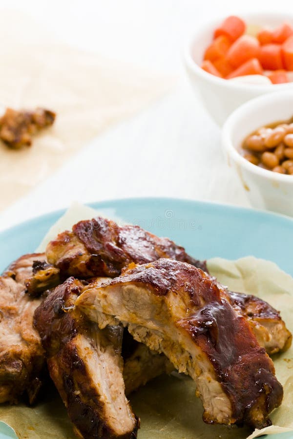 Baby Back Ribs stock image. Image of dishware, organic - 29692223