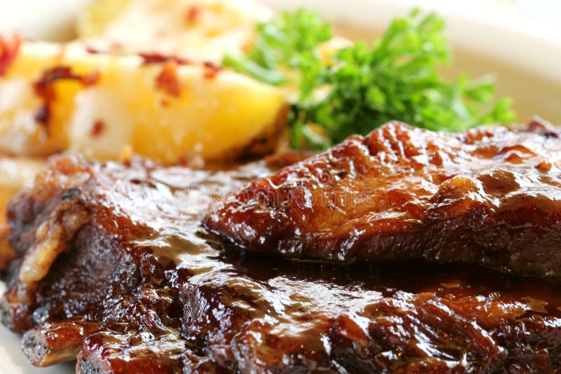 Spicy Braised Beef Ribs stock image. Image of braised - 12057351