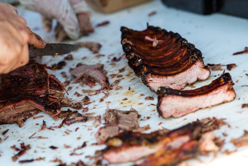 Baby back ribs stock image. Image of slicing, baby, event - 44056253