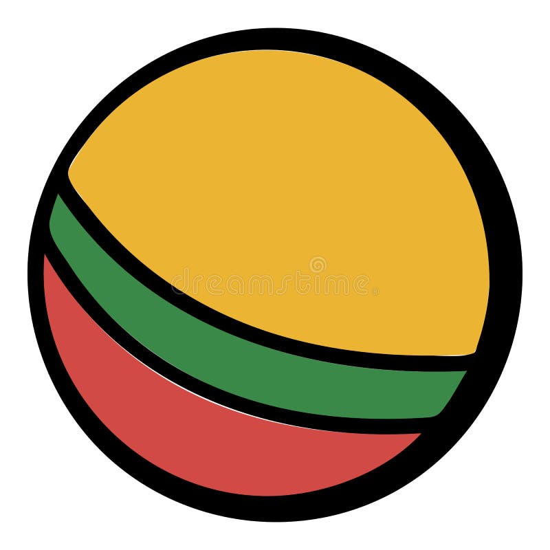 Baby ball icon cartoon stock vector. Illustration of children - 88211531