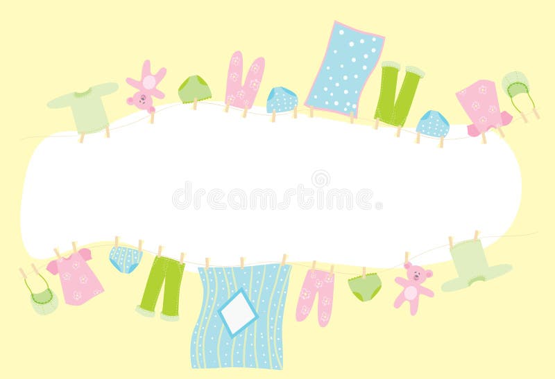 Baby banner stock vector. Illustration of garland, fashion - 14168837