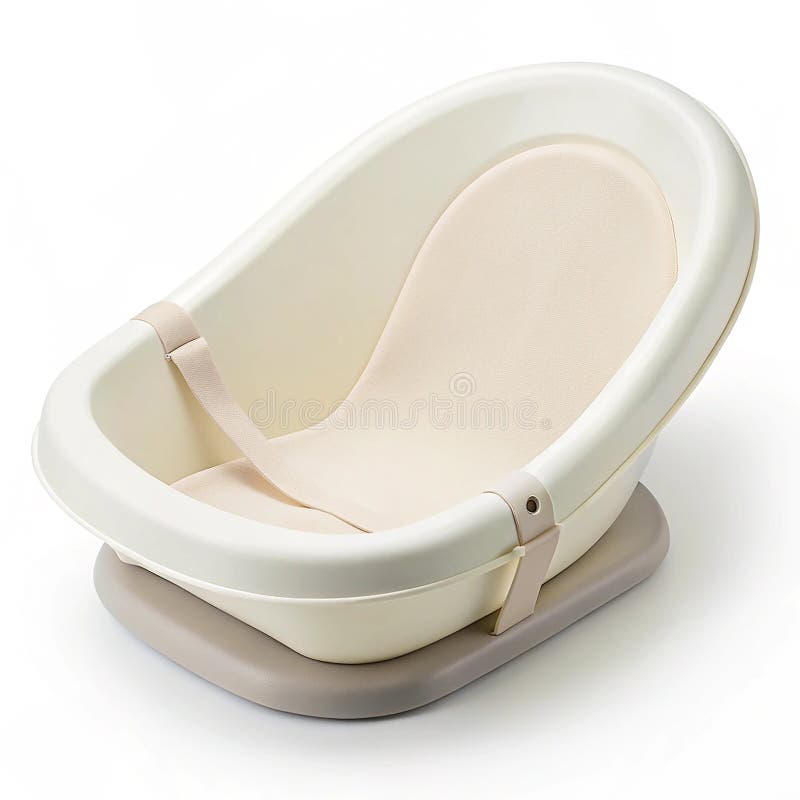 Baby Bath Support Seat in Soft Plastic Stock Illustration ...