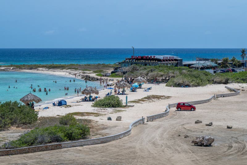 Baby Beach Aruba and Rum Reef Stock Image - Image of paradise, travel ...
