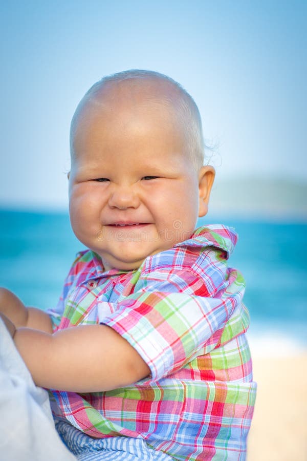 Baby on the beach stock photo. Image of nature, cute - 41731876