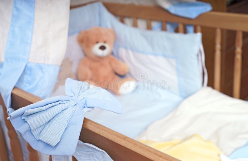 Baby bed stock photo. Image of room, nursery, offspring - 37856596