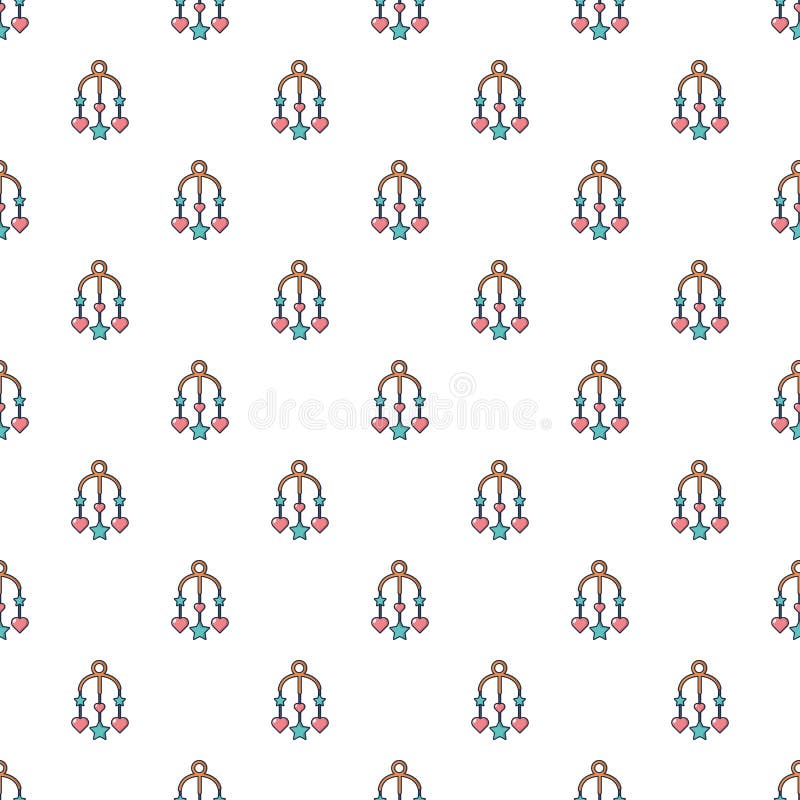 Baby Bed Carousel Pattern Seamless Stock Vector - Illustration of good ...