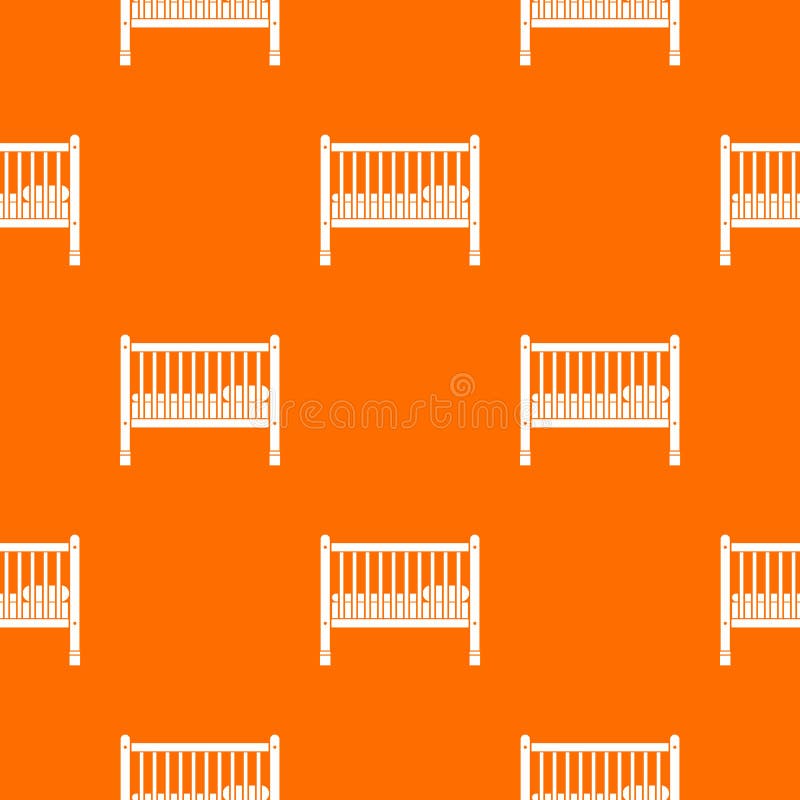 Baby bed pattern seamless stock vector. Illustration of contemporary ...