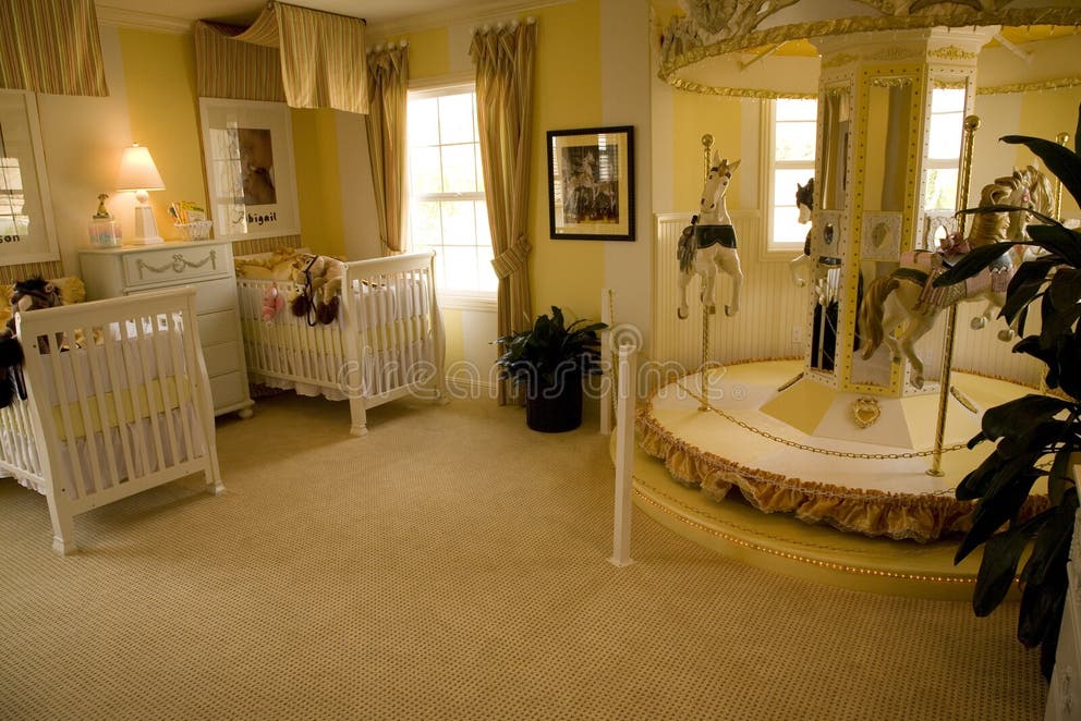 Baby bedroom 1632 stock photo. Image of interior, luxury - 3215658