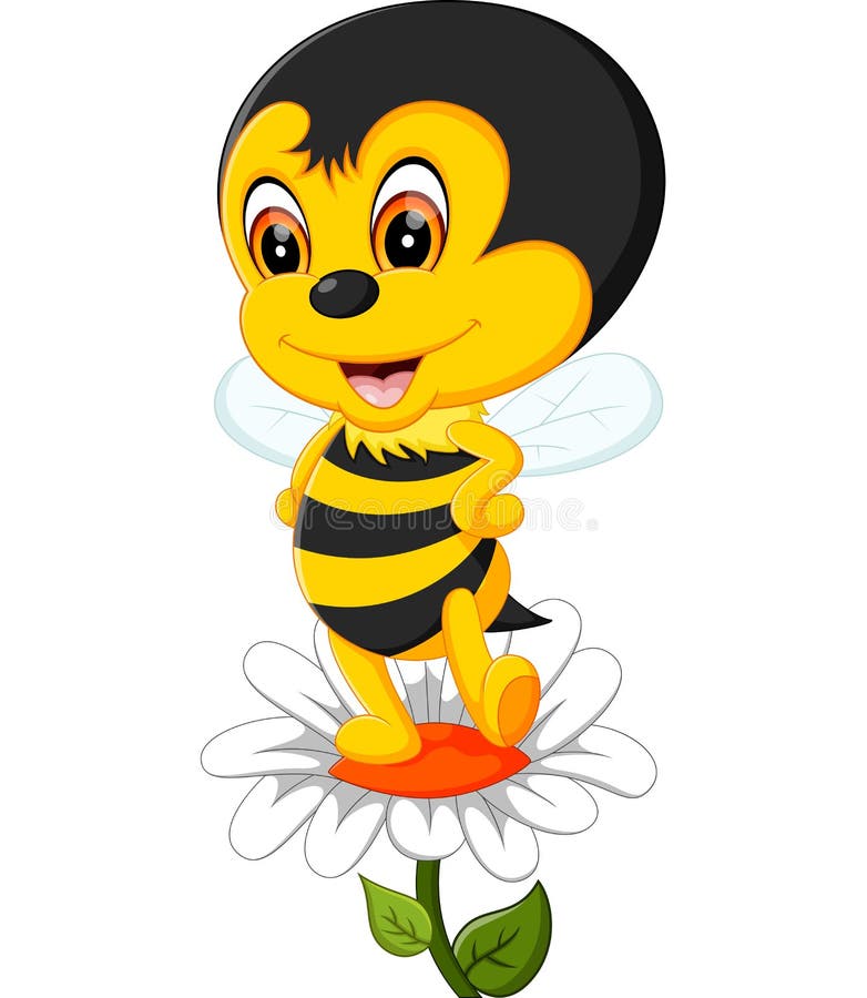 Baby Bee cartoon stock vector. Illustration of sketch - 69276258