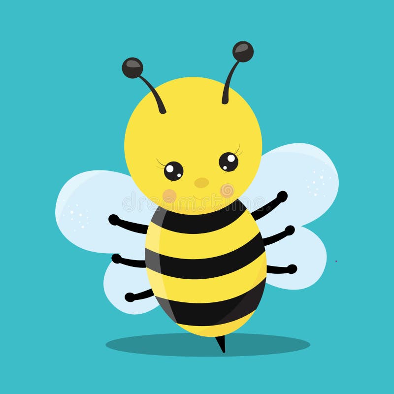 Baby bee front 18 stock vector. Illustration of graphic - 197981650