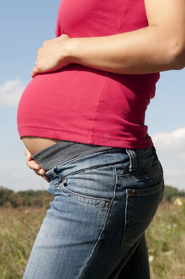 Baby belly stock image. Image of indoor, skin, hand, sitting - 21335935