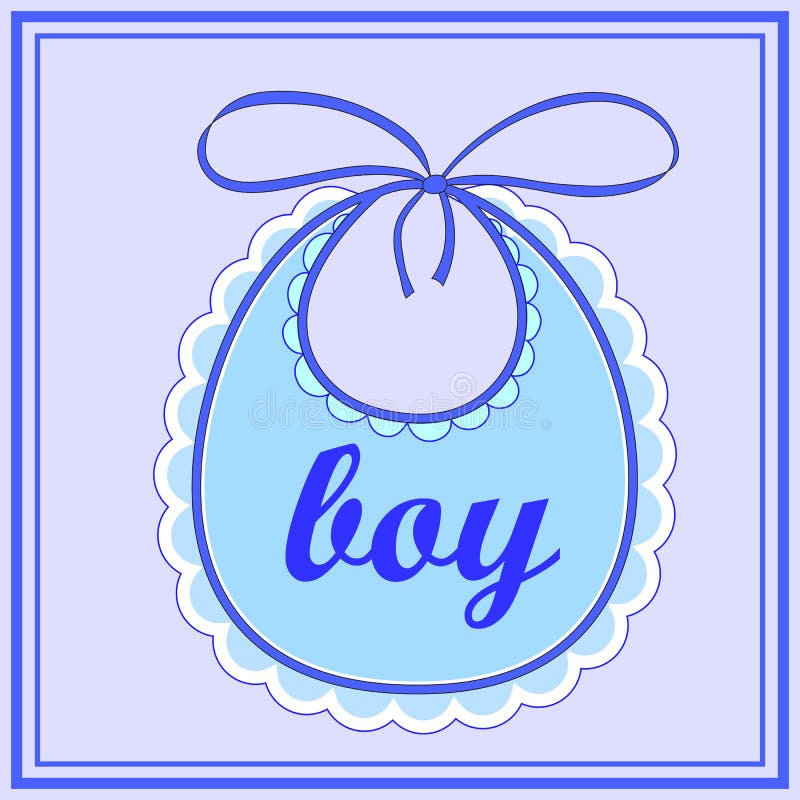 Baby bib for boy stock vector. Illustration of clothes - 67421083