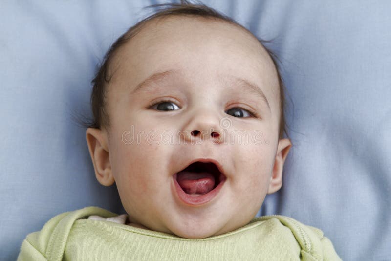 Baby with big smile stock image. Image of person, people - 15542439