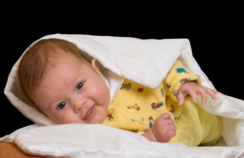 Six week baby with tongue stock image. Image of boys, care - 5628091