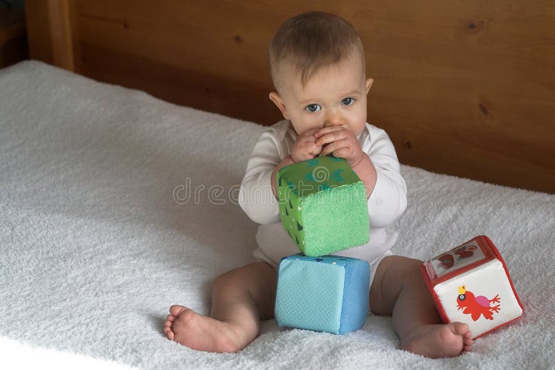 Baby Blocks stock photo. Image of green, infant, face - 1772406