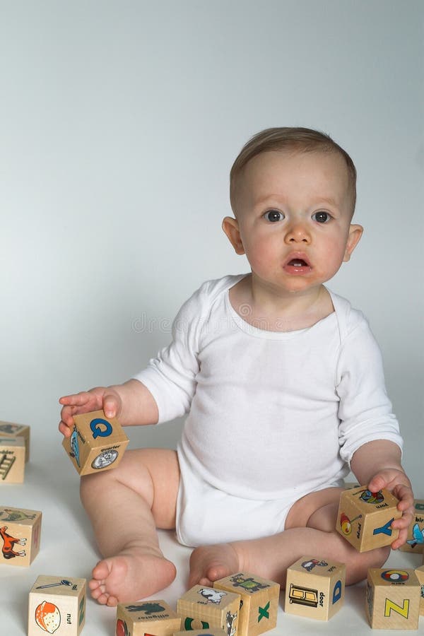 Baby Blocks stock image. Image of legs, discovering, happy - 2397387